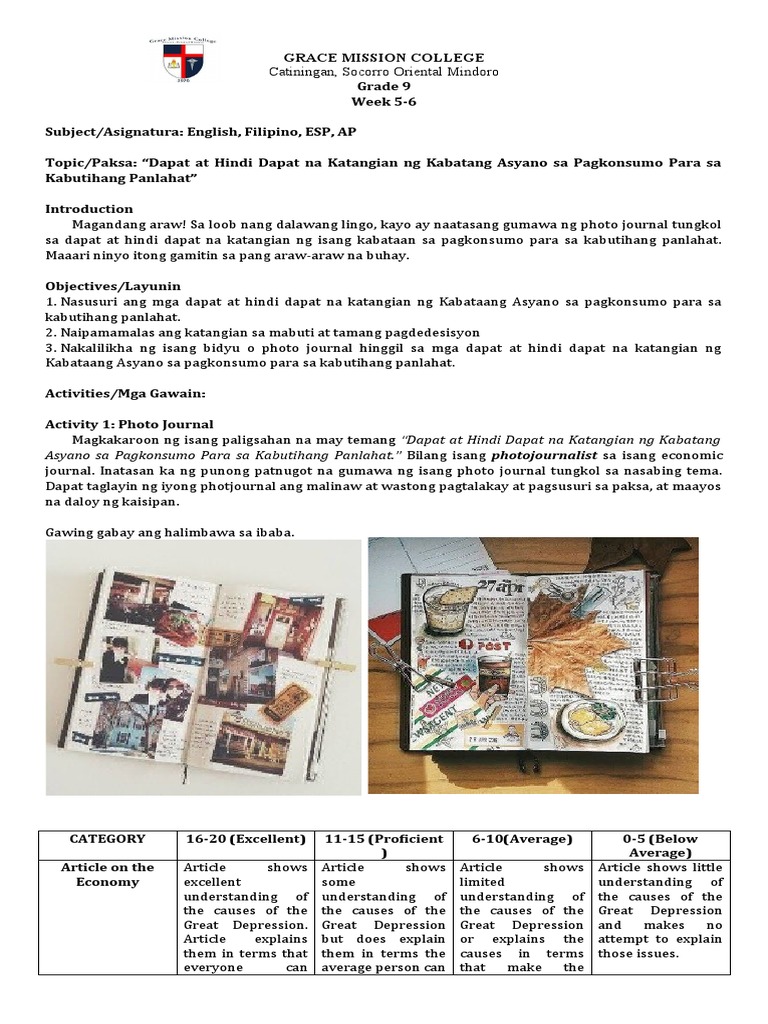 G9 ACTIVITIES Week 5-6 | PDF | Human Communication | Communication