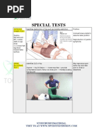 Lumbar Spine Ortho Tests | PDF | Anatomical Terms Of Motion | Knee