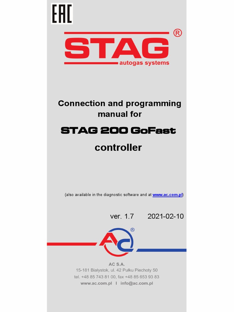 STAG 200 GoFast Manual ENG Ver | PDF | Fuel Injection | Ignition System