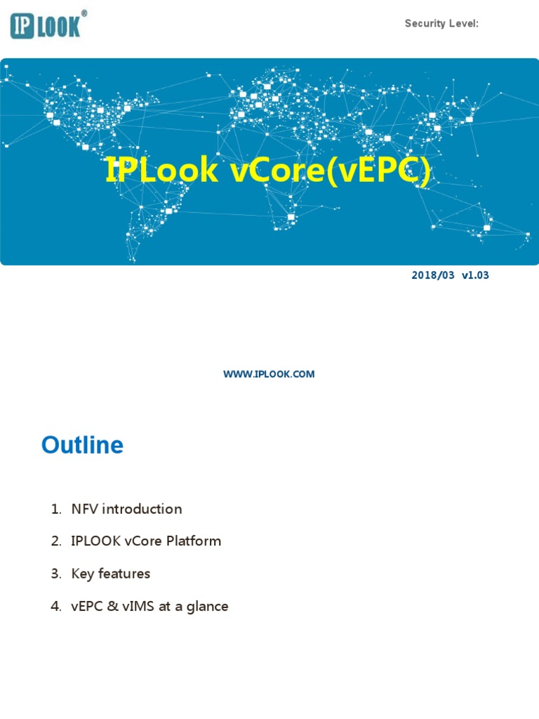 Iplook Vcore (Vepc) : Security Level | PDF | Data Transmission | Network Protocols