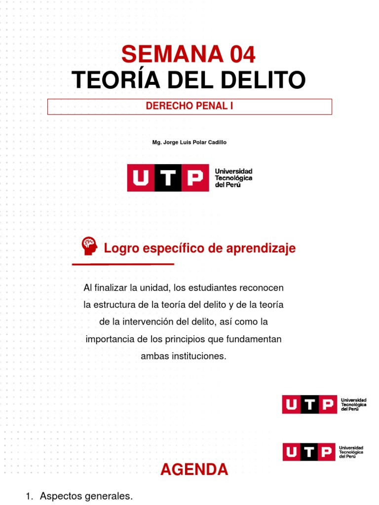 S04.s1 - Material - Teoría Del Delito | PDF | Derecho penal | Gobierno