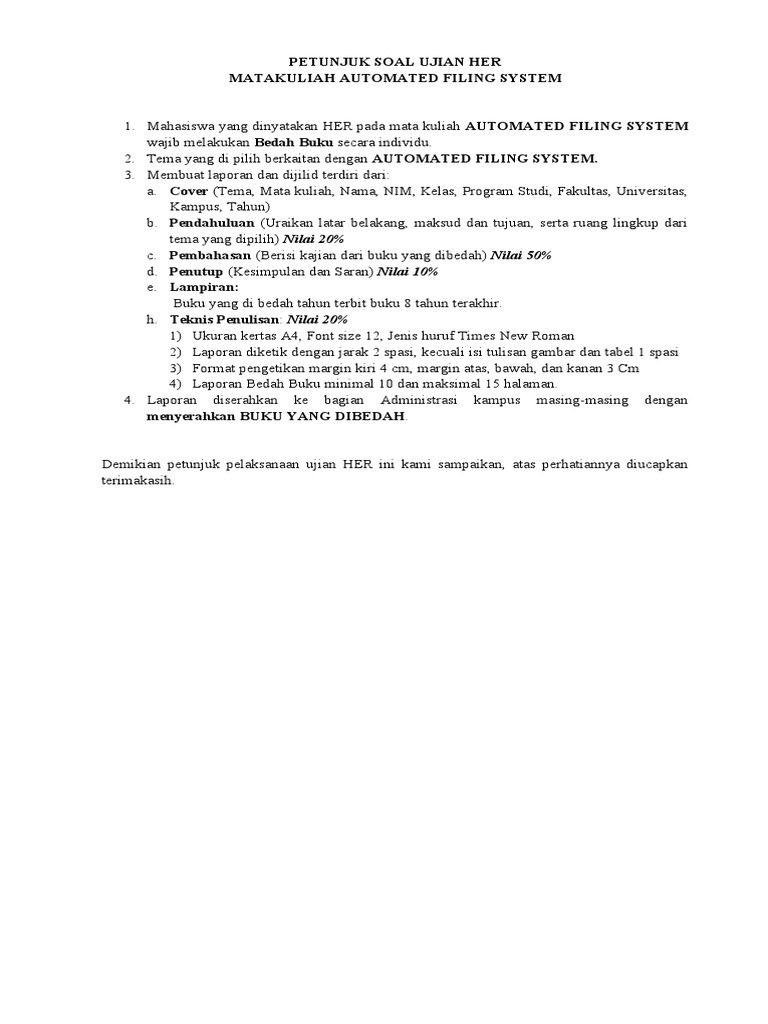 Her AUTOMATED FILING SYSTEM | PDF