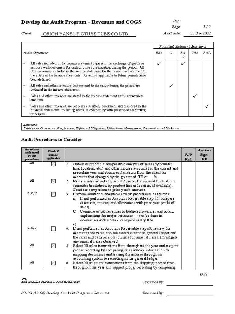Deferred Revenue Audit Procedures | PDF | Audit | Revenue