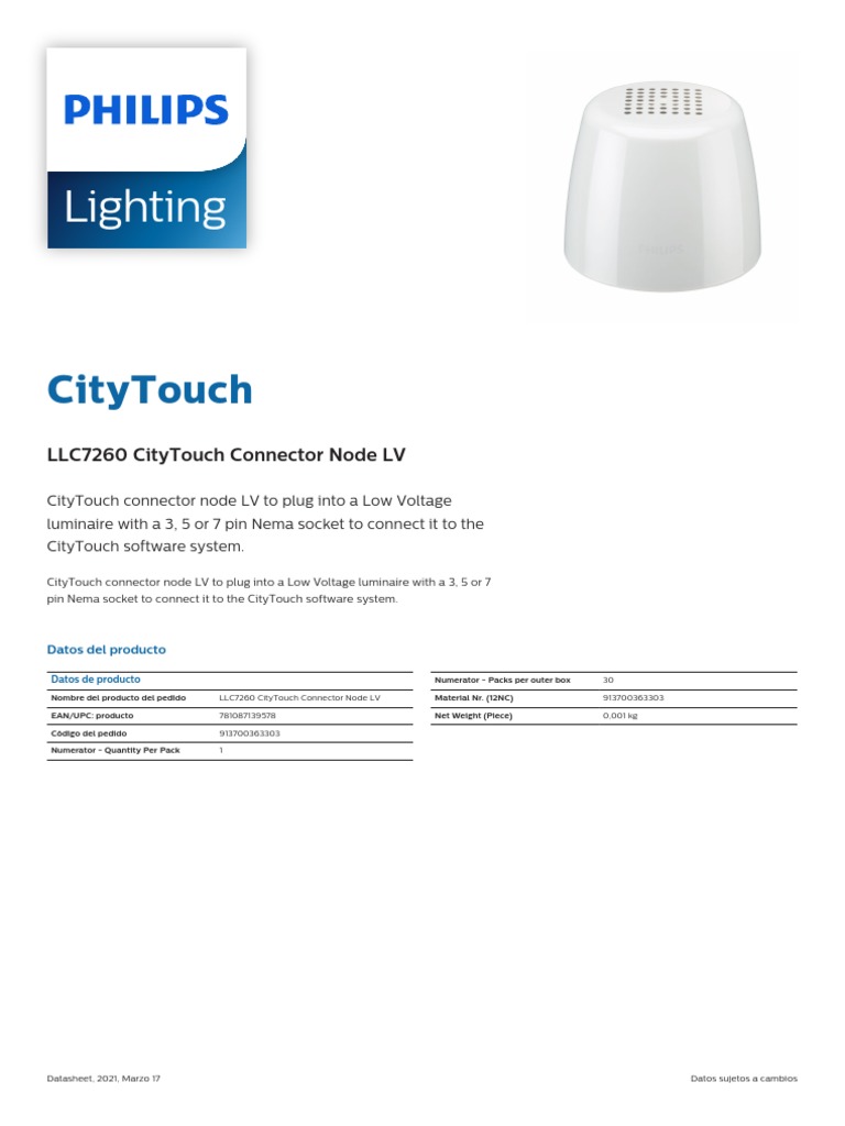 CityTouch Connector Node LV | PDF