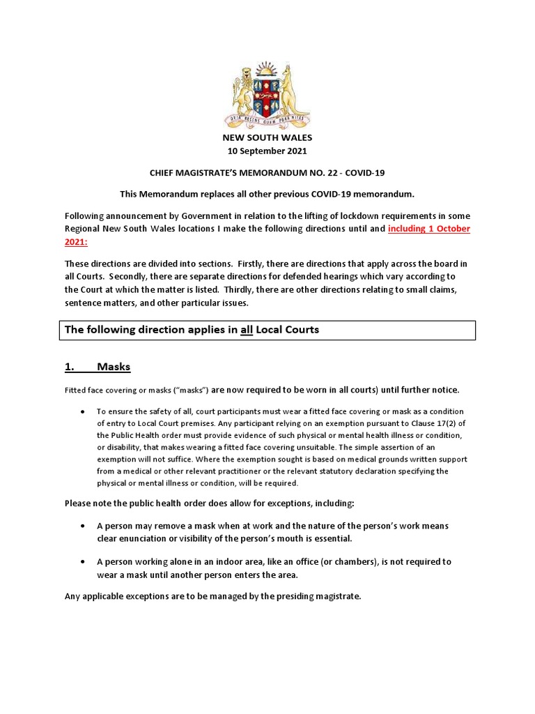 Local Court Practice Note 22 | Download Free PDF | Plea | Bail
