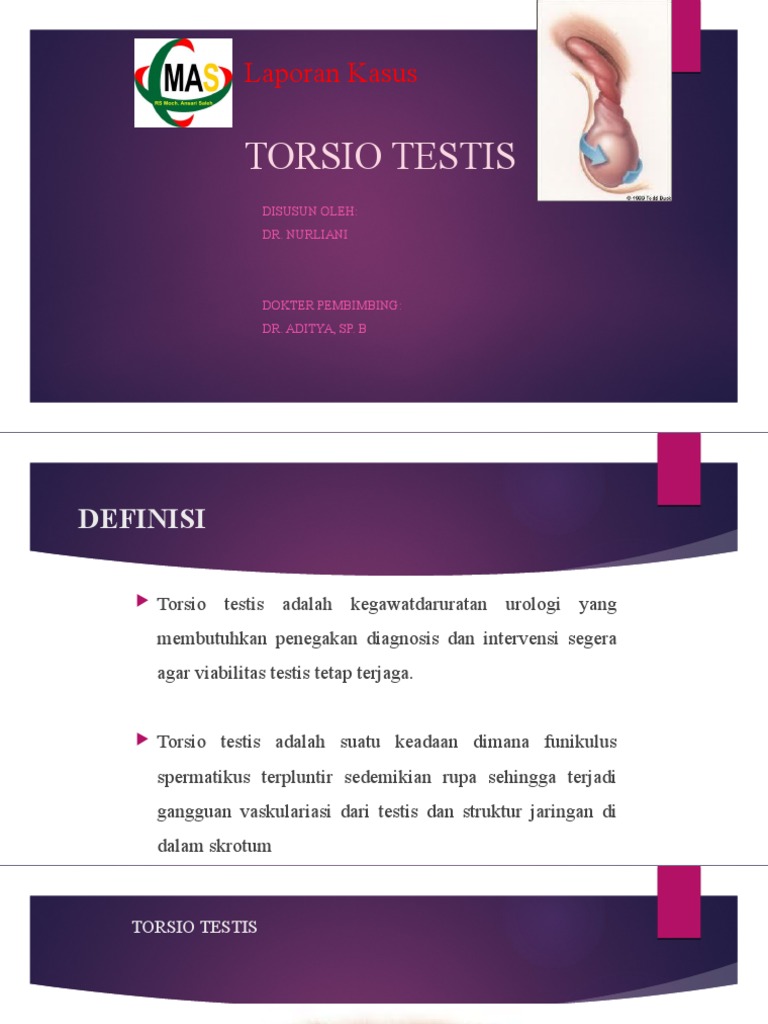 Torsi Testis: Laporan Kasus Gangren Testis Akibat Torsio Testis | PDF