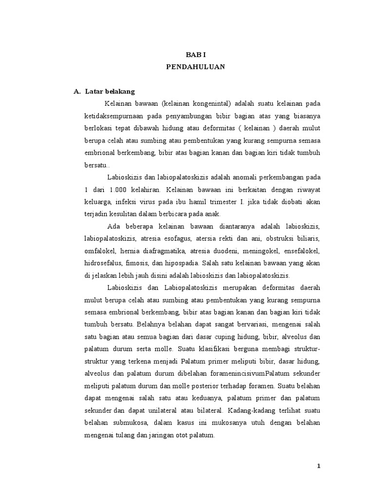 Dokumen - Tips Makalah Labioskizis Bar | PDF