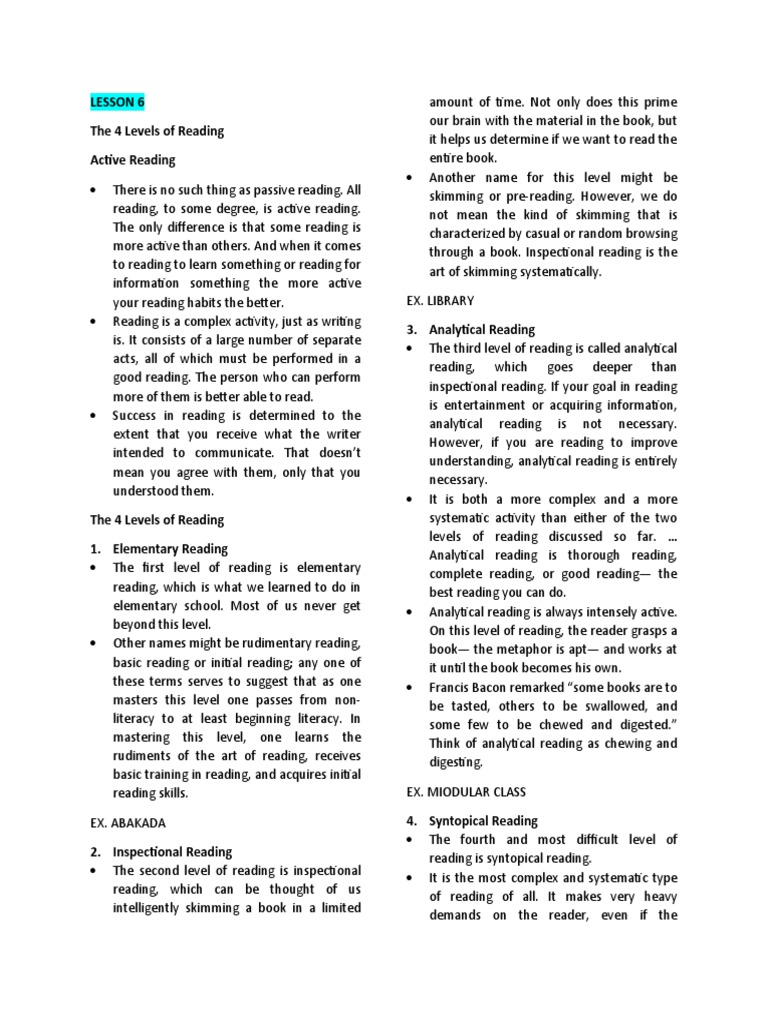 Olivarian 102 Midterm Lessons | PDF | Reading Comprehension