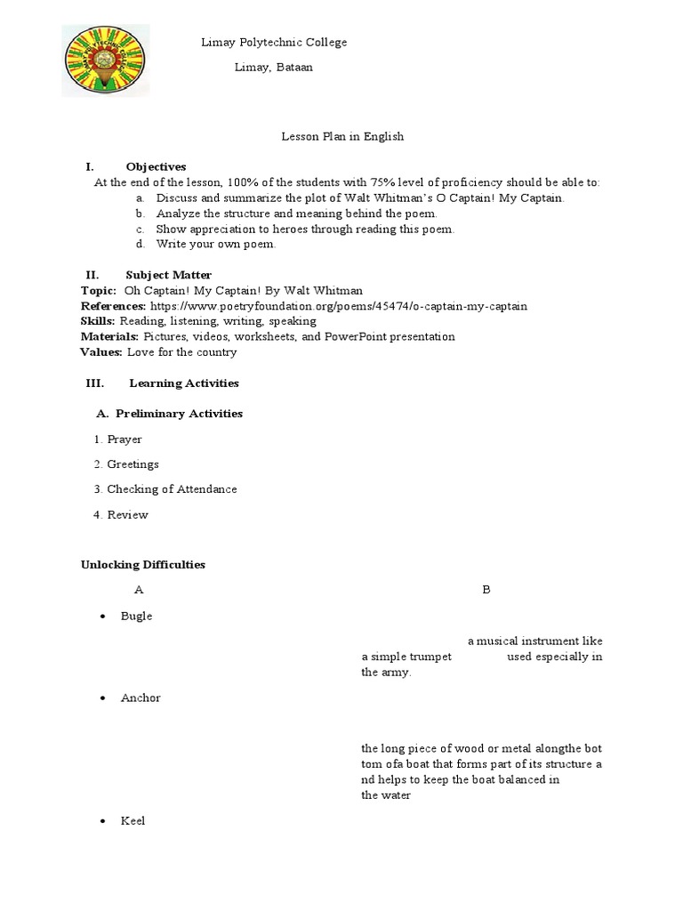 Lesson Plan Final | PDF | American Civil War | Union (American Civil War)