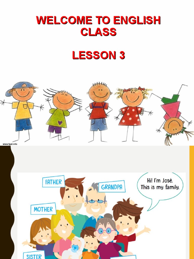 Welcome To English Class Lesson 3 | PDF