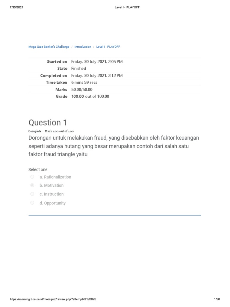 Mega Quiz Banker | PDF