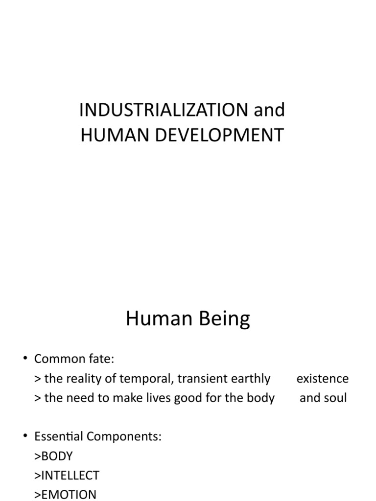 Industrialization and Human Development Insights | PDF | Strategic ...