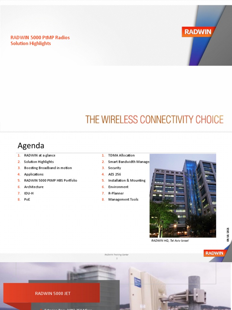 08 - RADWIN 5000 PTMP Training Course - Solution Highlights - V2 | PDF ...