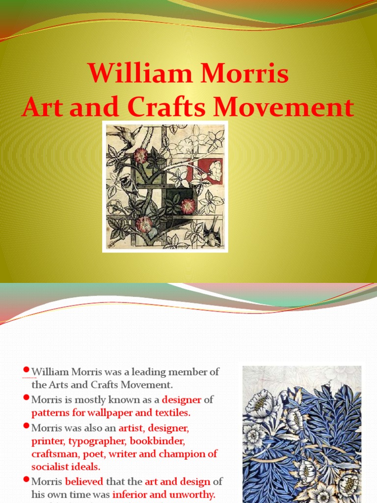 William Morris Art and Crafts Movement | PDF | William Morris | Arts ...