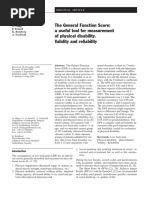 Back Pain Function Scale (BPFS) of Stratford Et Al | PDF