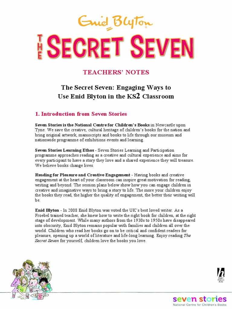 Secret Seven Teachers Notes | PDF | Books | Teachers