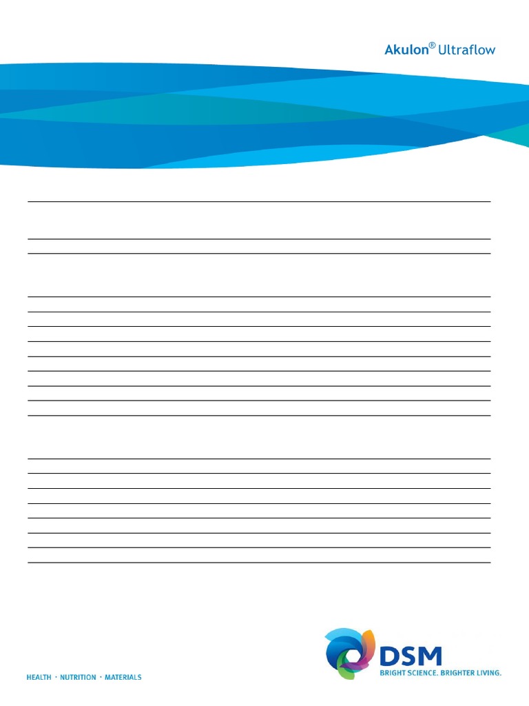 Akulon Ultraflow KFKGS6 Ben SI | PDF | Strength Of Materials | Information