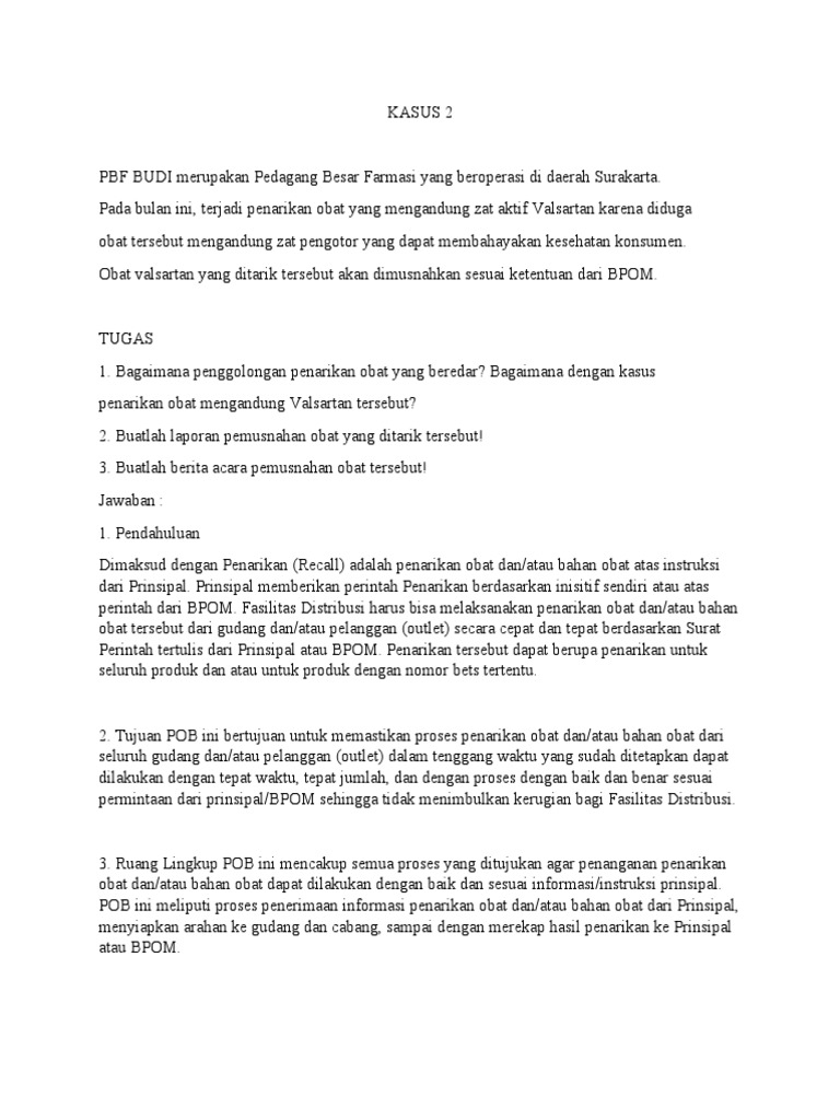 Kasus 2 PBF BUDI Revisi Done | PDF