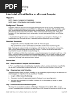 1.1.1.4 Lab - Installing The CyberOps Workstation Virtual Machine | PDF | Virtual Machine ...