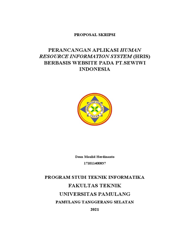 Proposal BAB 1-3 FIX | PDF