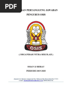 Contoh Laporan Pertanggungjawaban (LPJ) OSIS | PDF | Karier & Perkembangan