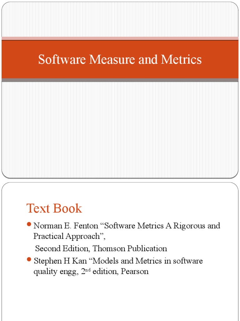 Software Measure and Metrics | PDF | Software Testing | Reliability ...