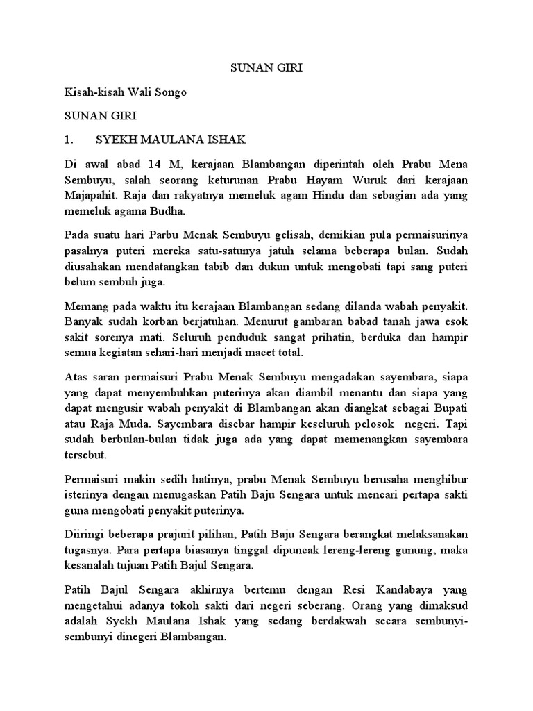 Sunan Giri | PDF