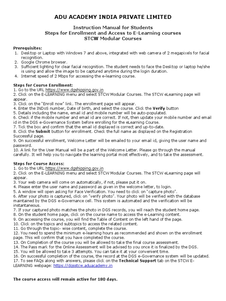 ADU Student Instruction Manual v2.0 | PDF | Educational Technology ...