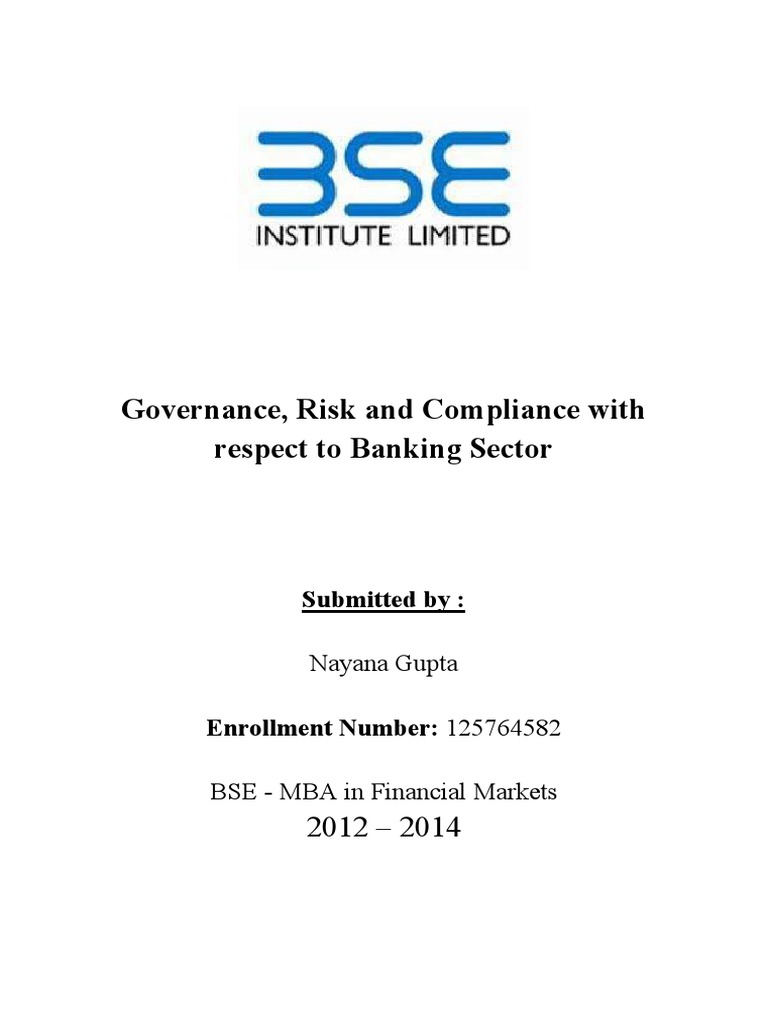 Grc In Banks Pdf Banks Regulatory Compliance