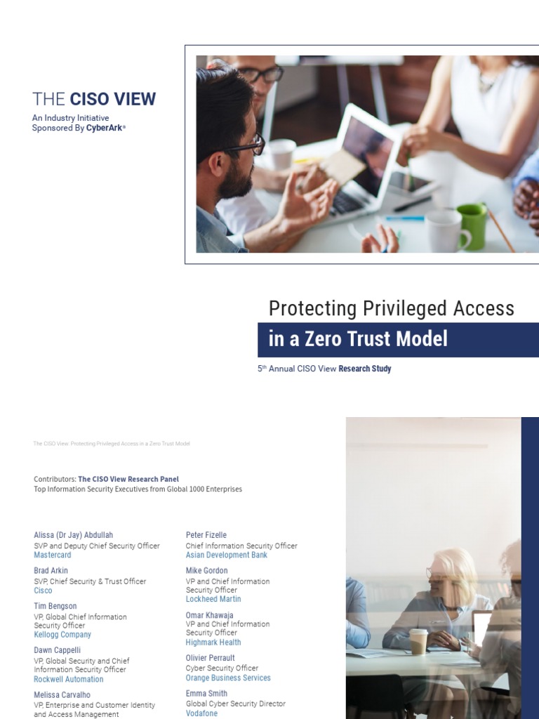 The Ciso View: Protecting Privileged Access | PDF | Password | Phishing