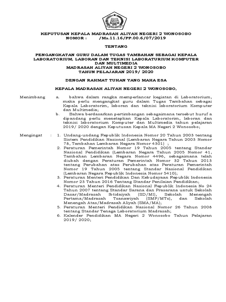 SK LAB KOmputer Dan Multi | PDF