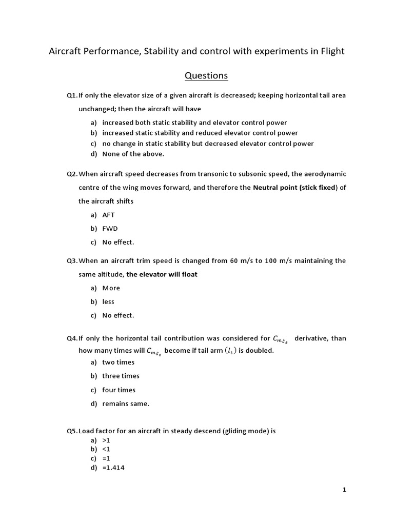 Aircraft Performance, Stability and Control With Experiments in Flight ...