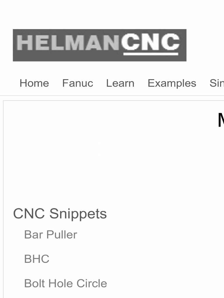 Mori Seiki DuraTurn Programming Example G01 (Chamfering - Rounding) - Helman CNC | PDF