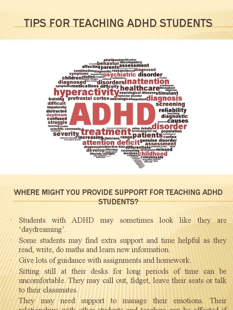 Tips For Teaching Adhd Students | PDF