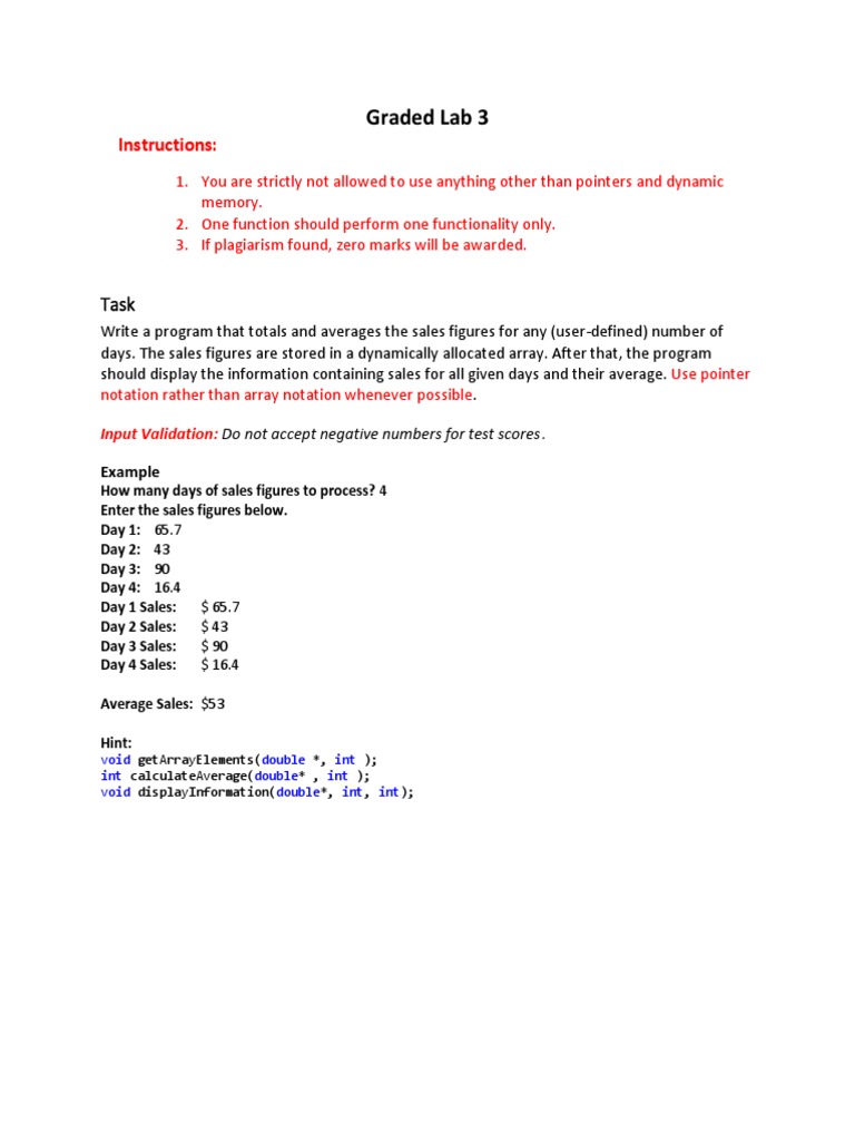 Graded Lab 3: Instructions | PDF