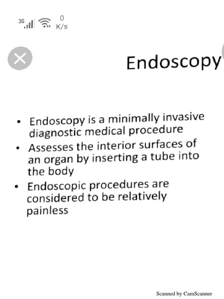 Endoscopy, Types, Indications, Contraindications, Complications | PDF