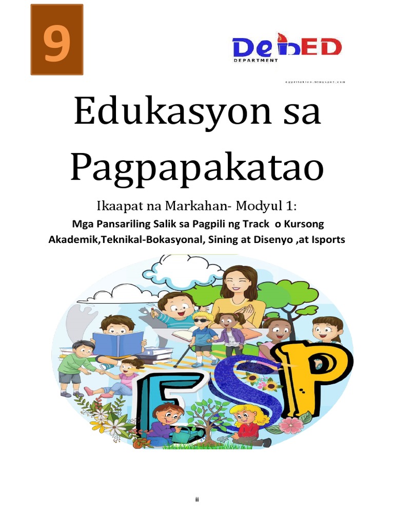 ESP 9 Fourth Quarter Modules WK 1 | PDF