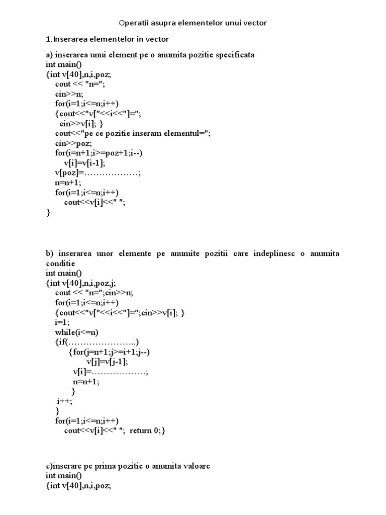 Teorie Inserare | PDF