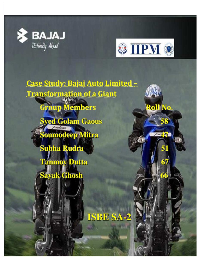 Bajaj Auto: History and Market Strategy | PDF | Motorcycle | Motor Vehicle