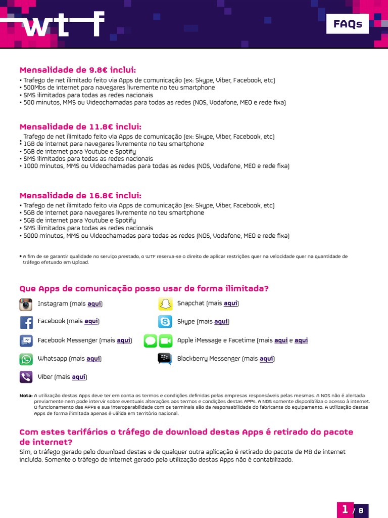 WTF Faqs 20170112 X | PDF | Aplicativo para celular | Internet