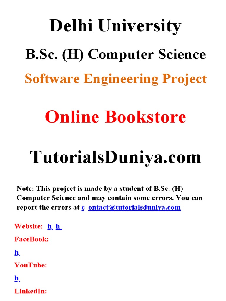 Online Bookstore - TutorialsDuniya | PDF | Computers