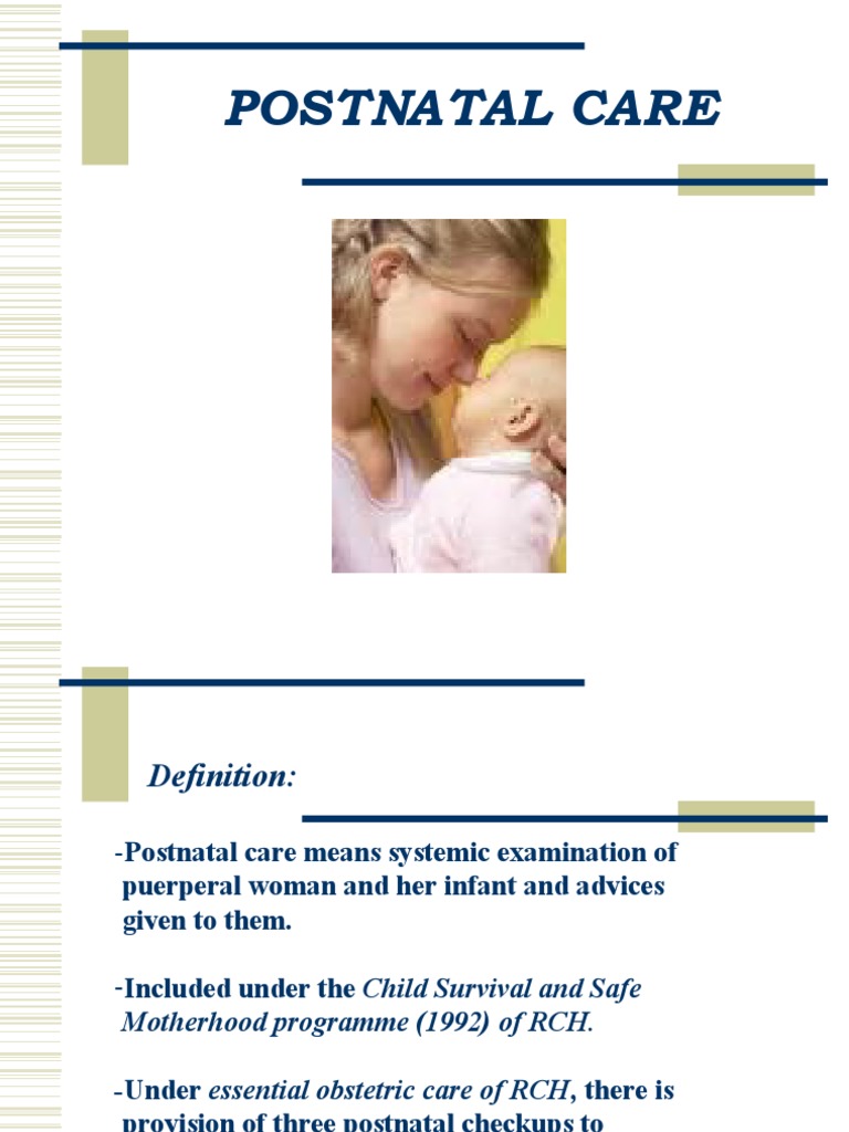 Postnatal Care | PDF | Postpartum Period | Childbirth