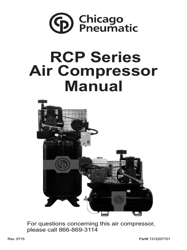 RCP Series Air Compressor Manual | PDF | Valve | Engines