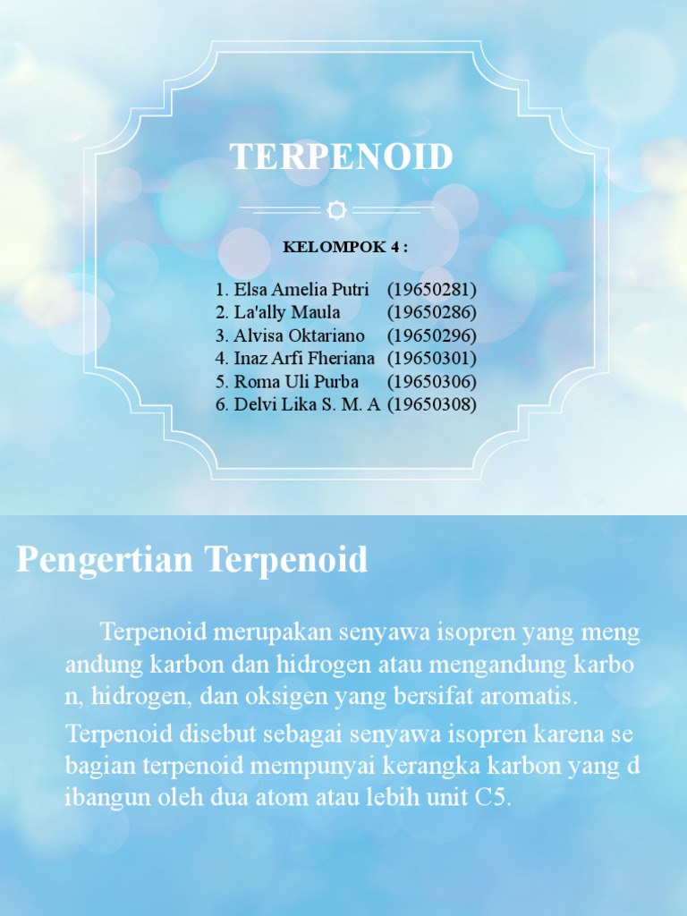 KLASIFIKASI TERPENOID | PDF