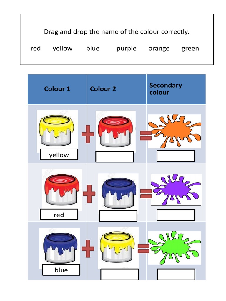 Primary and Secondary Colours | PDF