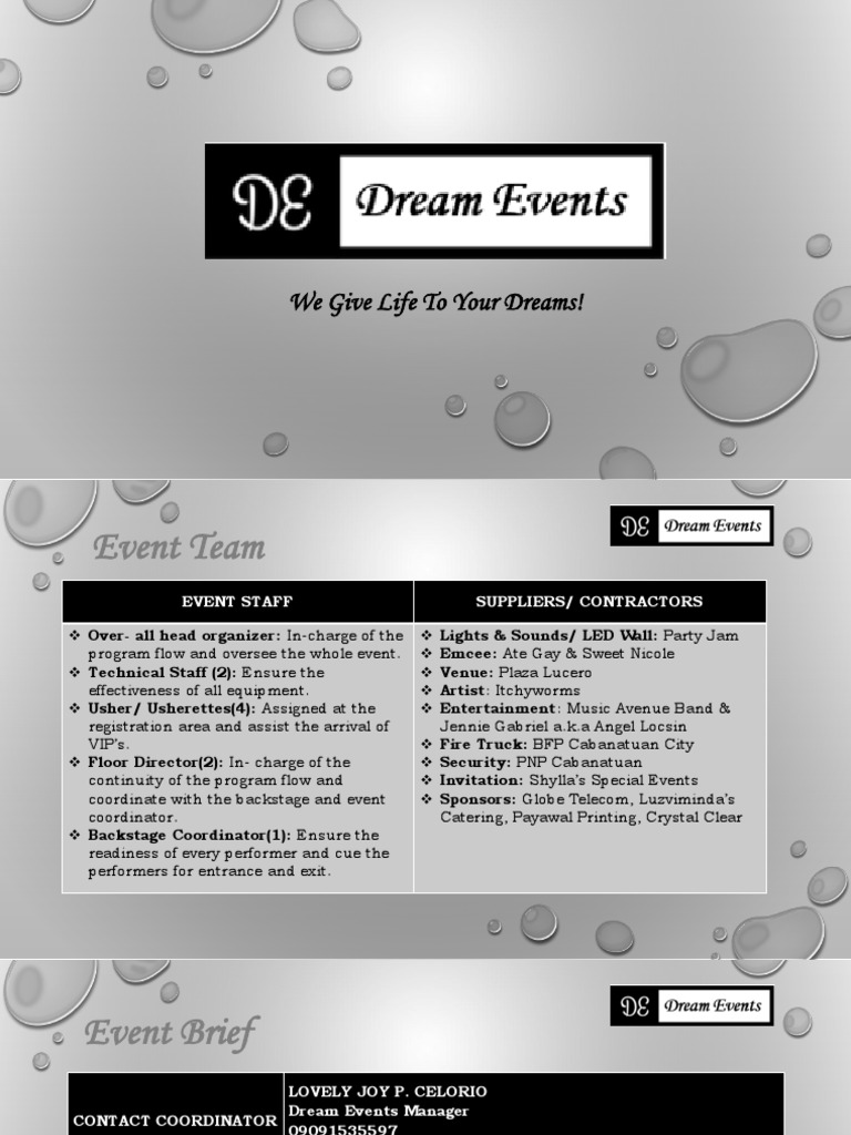 Sample Concert Event Portfolio | PDF