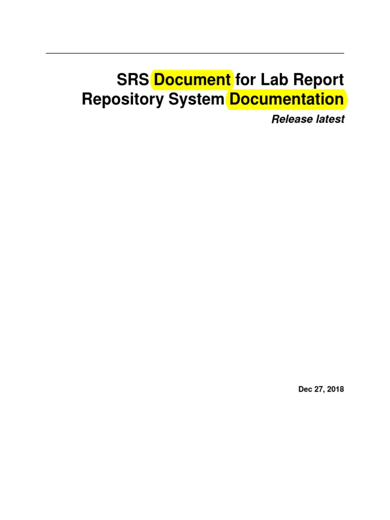 Mohamed Nor Abdullahi Srs Document For Lab Report Repository System - 2 | PDF | Use Case ...