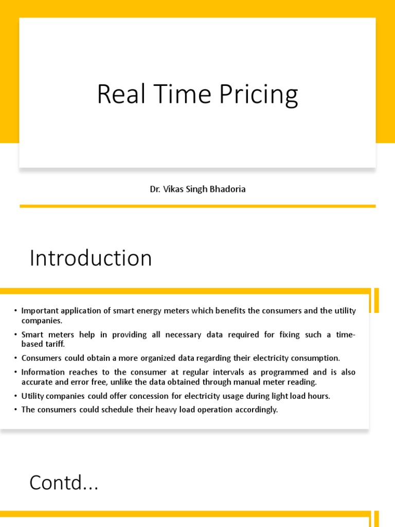 Real Time Pricing | PDF | Smart Grid | Electrical Grid