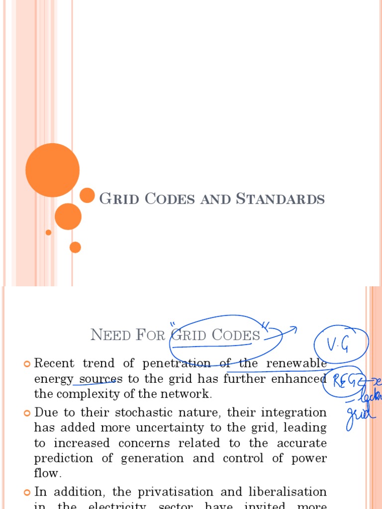 Grid Codes and Standards | PDF | Electrical Grid | Electric Power ...