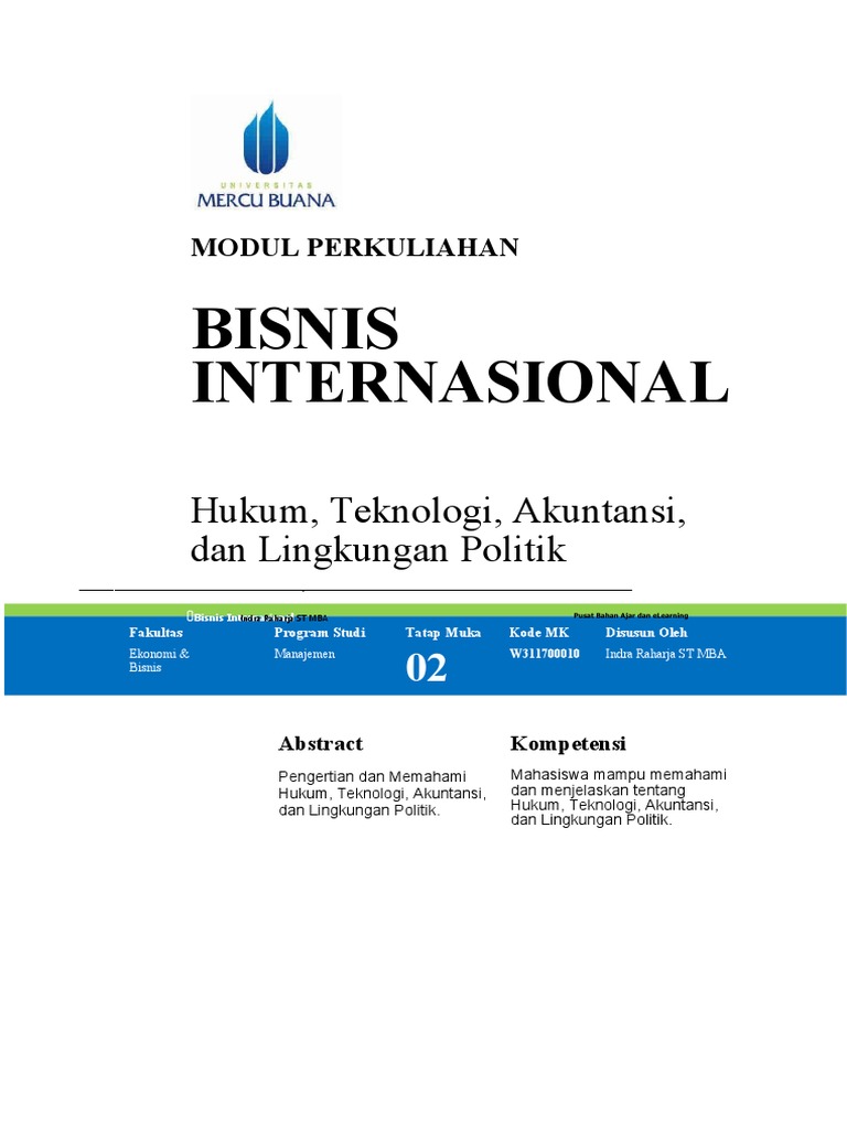 Modul Bisnis Internasional (TM2) | PDF | Pengelolaan Keuangan & Uang